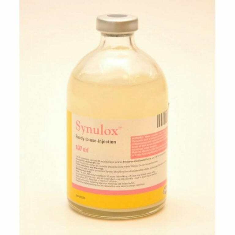 Synulox RTU Injectable 100ml – Amoxicillin & Clavulanic Acid ...